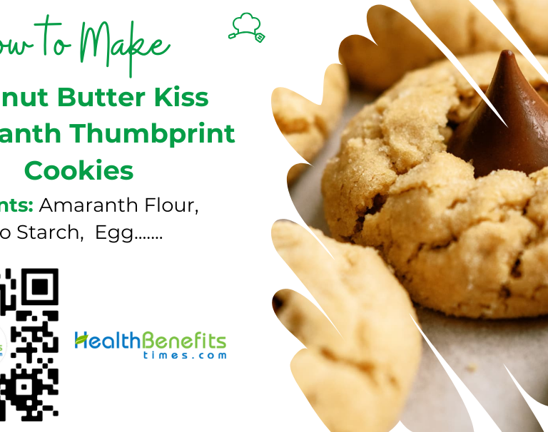 Peanut Butter Kiss Amaranth Thumbprint Cookies | Health Benefits