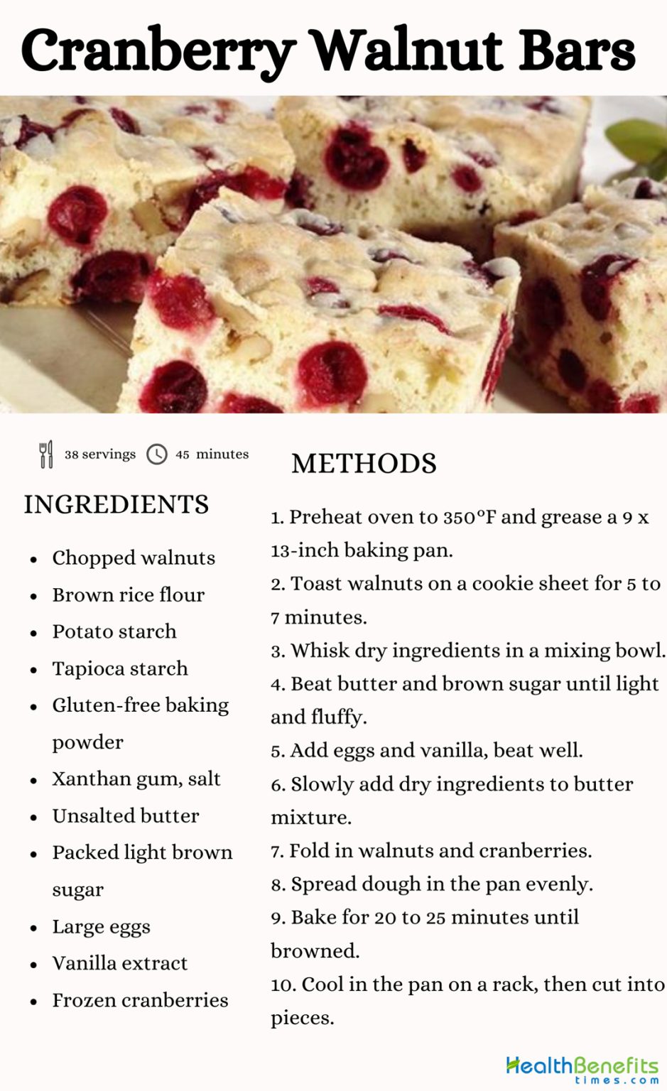 Cranberry-Walnut-Bars | Health Benefits