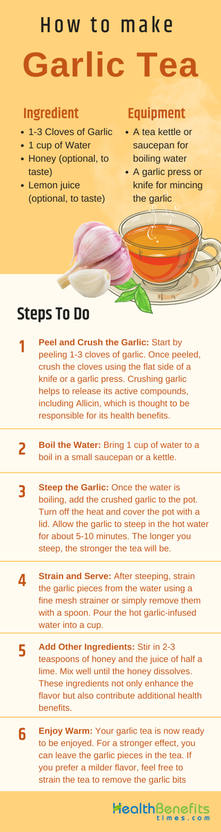 How to Make Garlic Tea to Lower Blood Pressure - Health Benefits