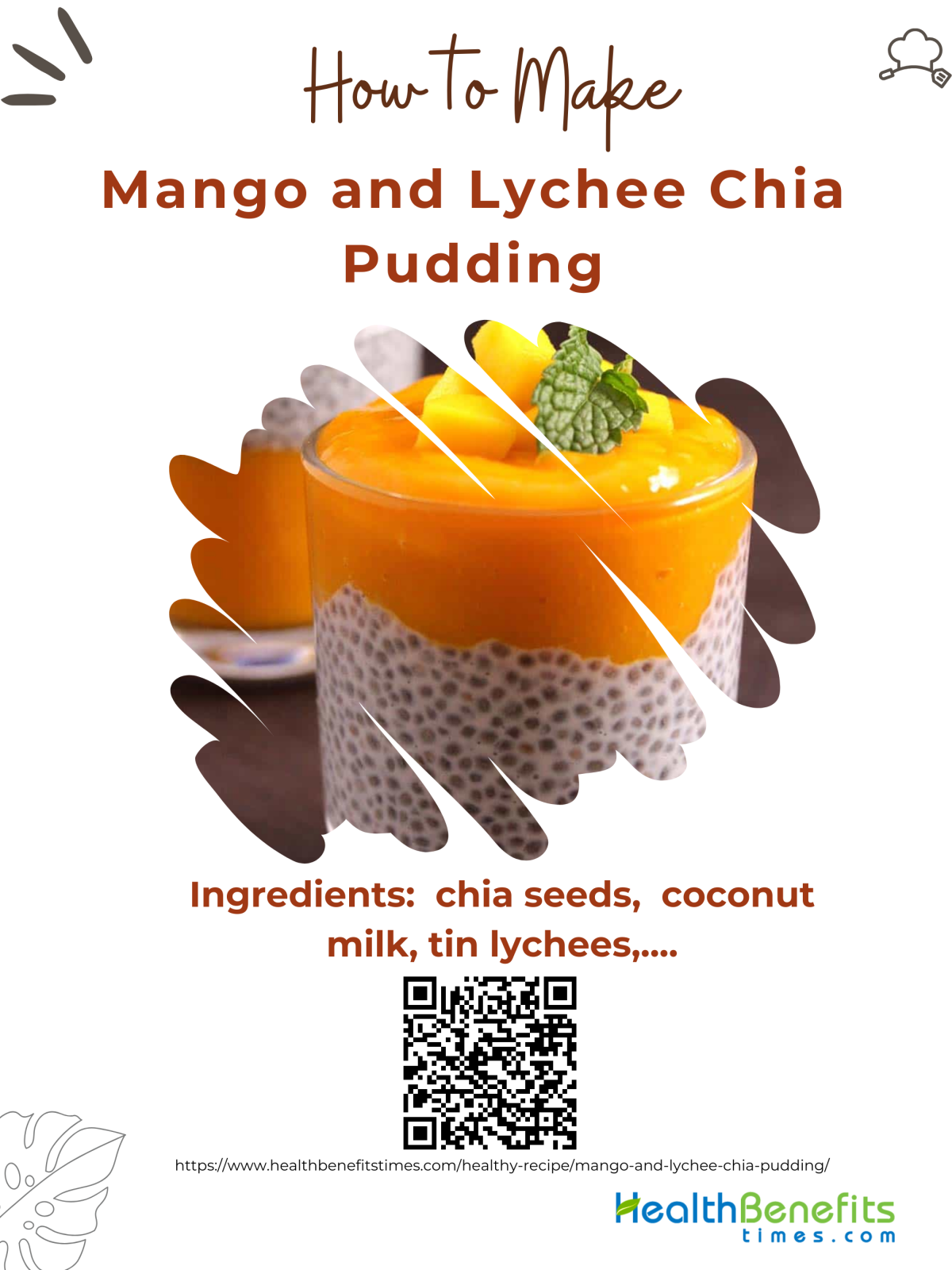 Mango and Lychee Chia Pudding | Health Benefits