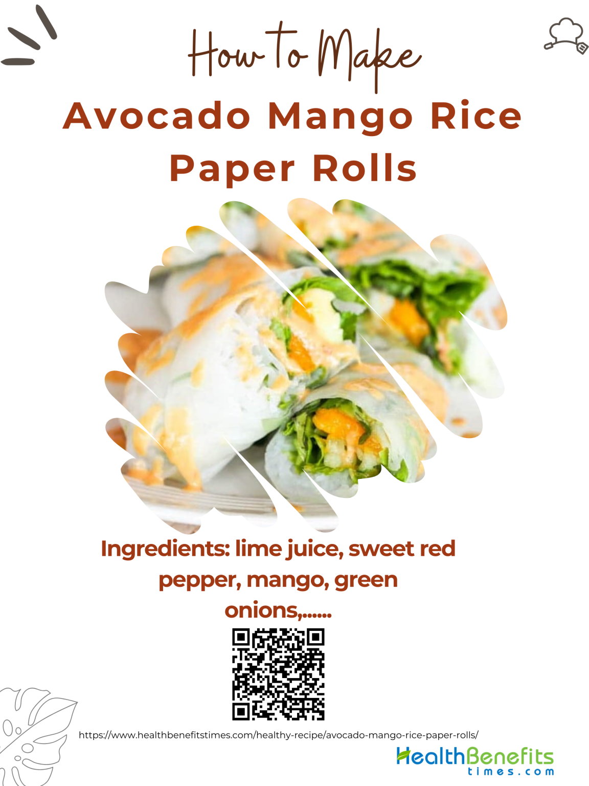 Avocado Mango Rice Paper Rolls - Health Benefits