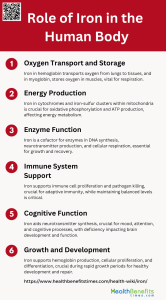 Role of Iron in the Human Body | Health Benefits