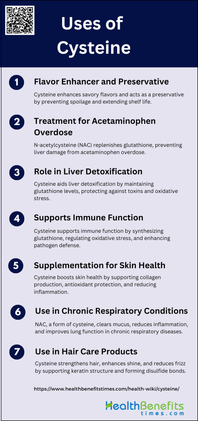 What is Cysteine – uses and side effects - Health Benefits