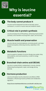 What is Leucine: Sources and Health benefits - Health Benefits