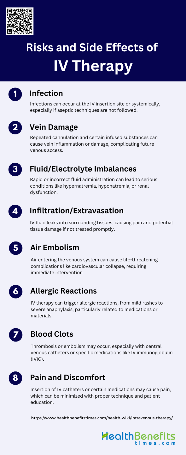 What is IV therapy (Intravenous therapy): Uses, Risks - Health Benefits