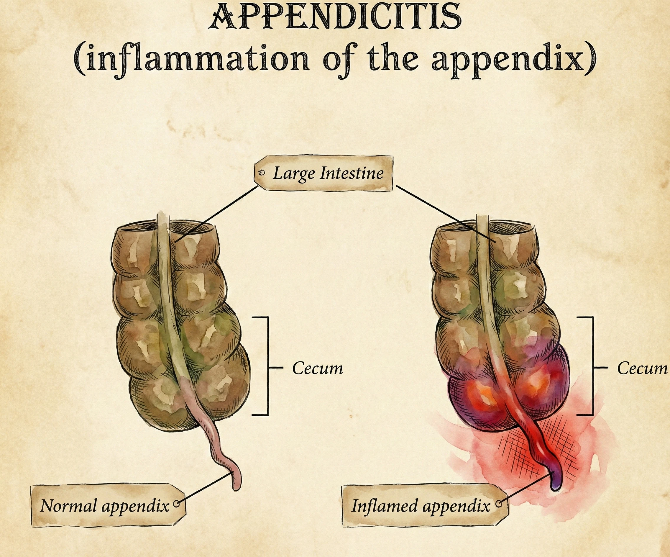 Major Causes of Appendicitis - Health Benefits