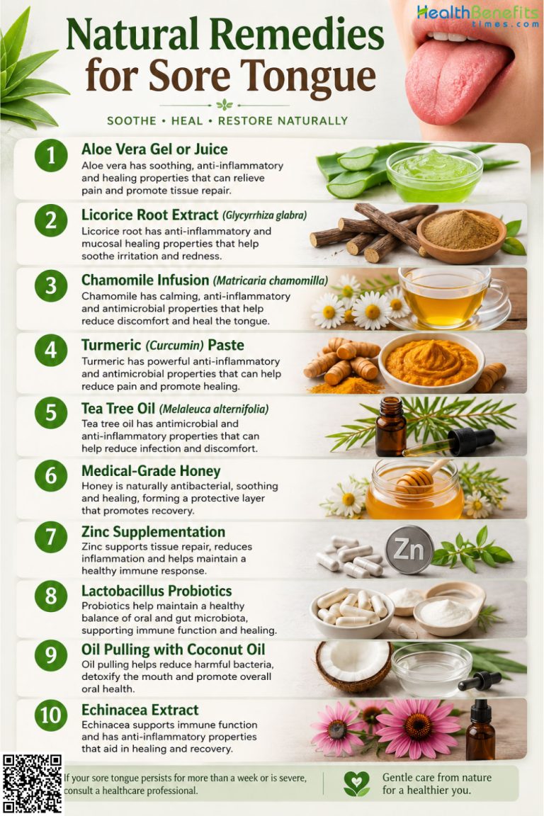 Natural Remedies for Sore Tongue - Health Benefits