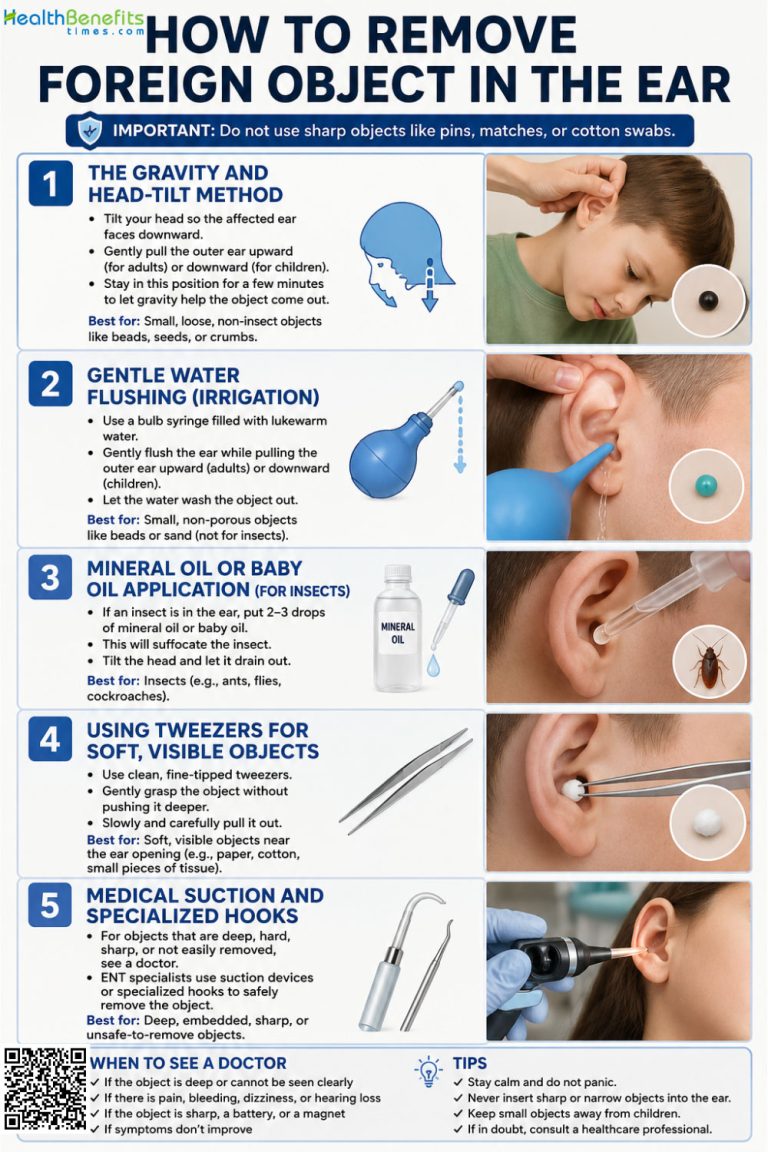 How to Remove Foreign object in the ear - Health Benefits