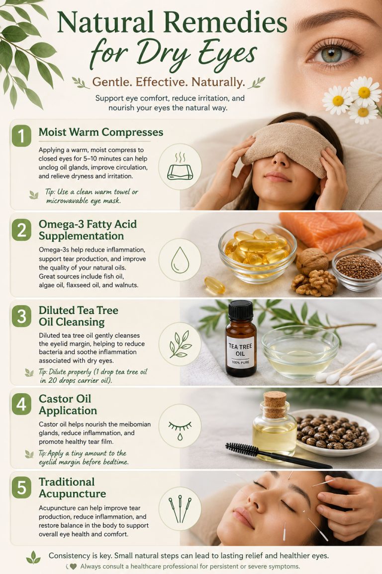 Natural Remedies for Dry Eyes - Health Benefits