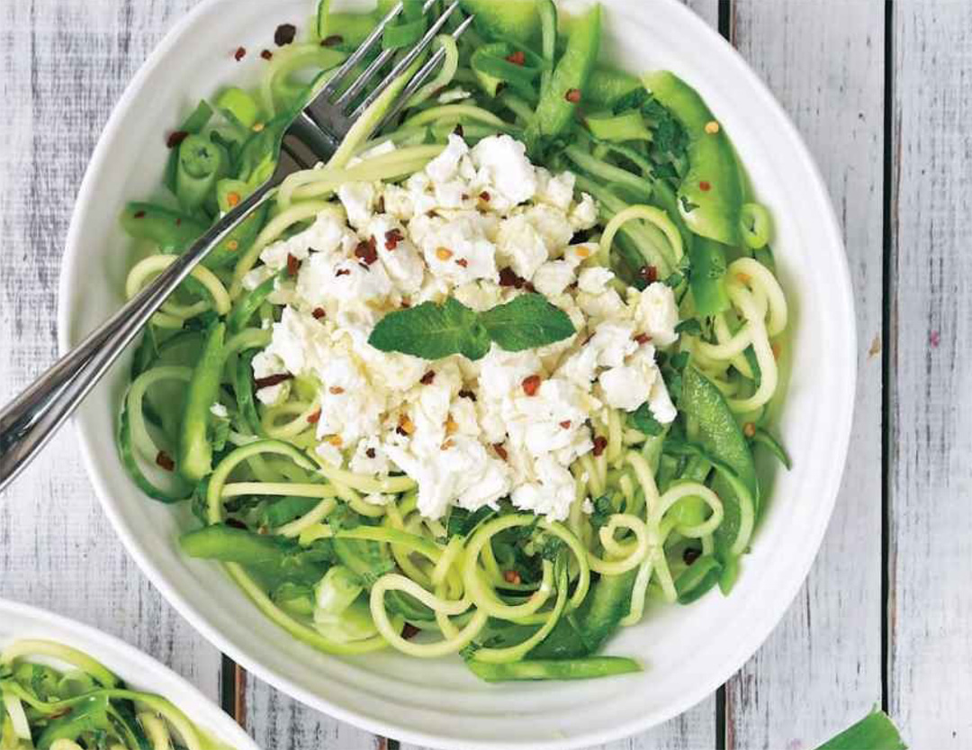 Grated Green & Feta Salad - Healthy Recipe