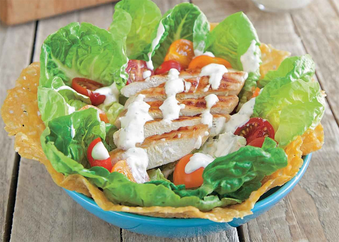 How to Make Caesar Salad in a Cheese Bowl - Healthy Recipe