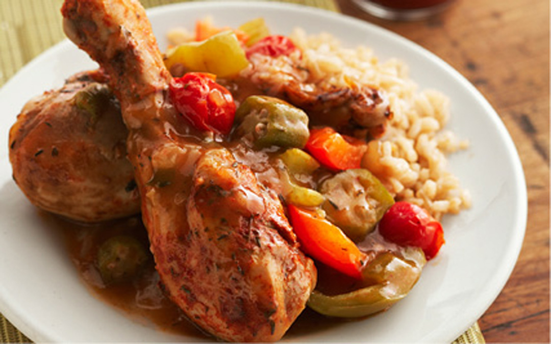 How to Make Cajun Chicken with Okra - Healthy Recipe