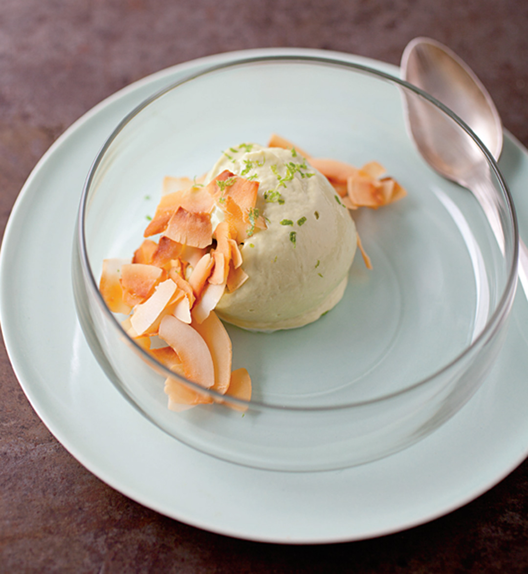 Avocado Ice Cream with Lime and Coconut Recipe - Healthy Recipe
