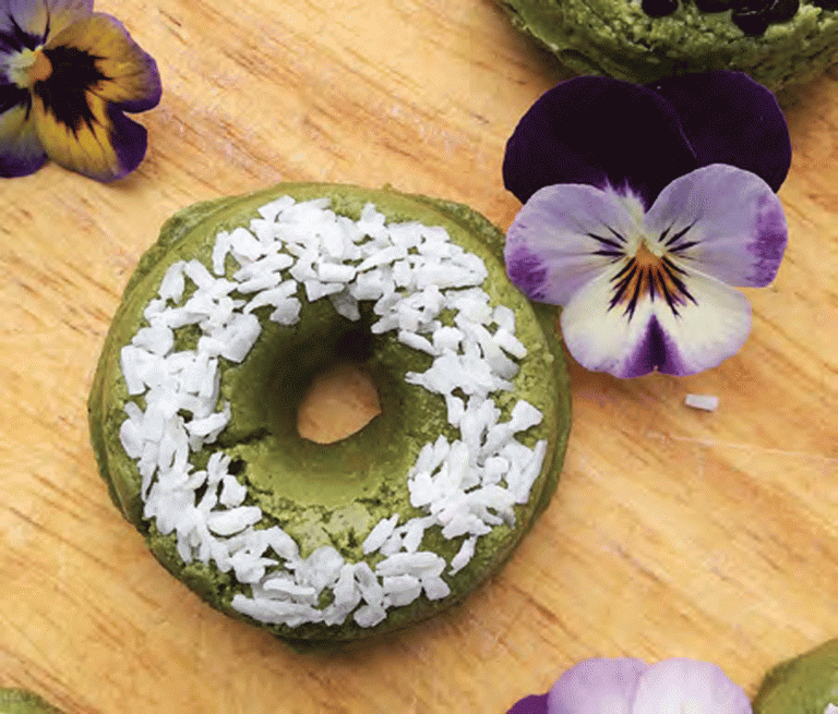 How to Make No-Bake Mini Matcha Sesame Doughnuts - Healthy Recipe