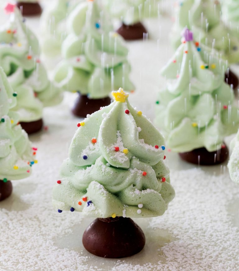 Meringue Christmas trees recipe - Healthy Recipe