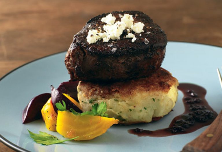 Goat cheese and yukon gold potato cakes with scallion recipe - Healthy ...