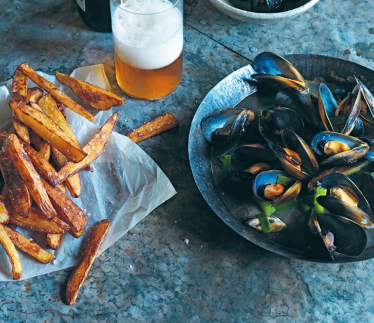 Mussels with fries recipe - Healthy Recipe