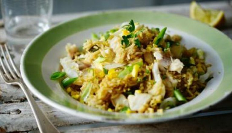 Smoked fish with rice recipe - Healthy Recipe