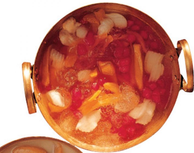 Red ruby chestnuts in sweet coconut cream recipe - Healthy Recipe